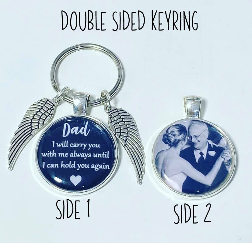 Dad Memory Photo Keyring Dad I Will Carry You With Me Always - Etsy UK
