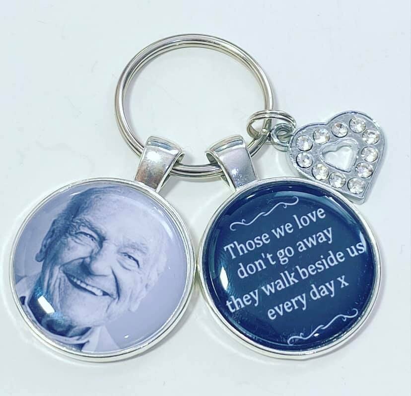 Personalised Photo Keyring Memorial Bereavement Lost Loved - Etsy UK