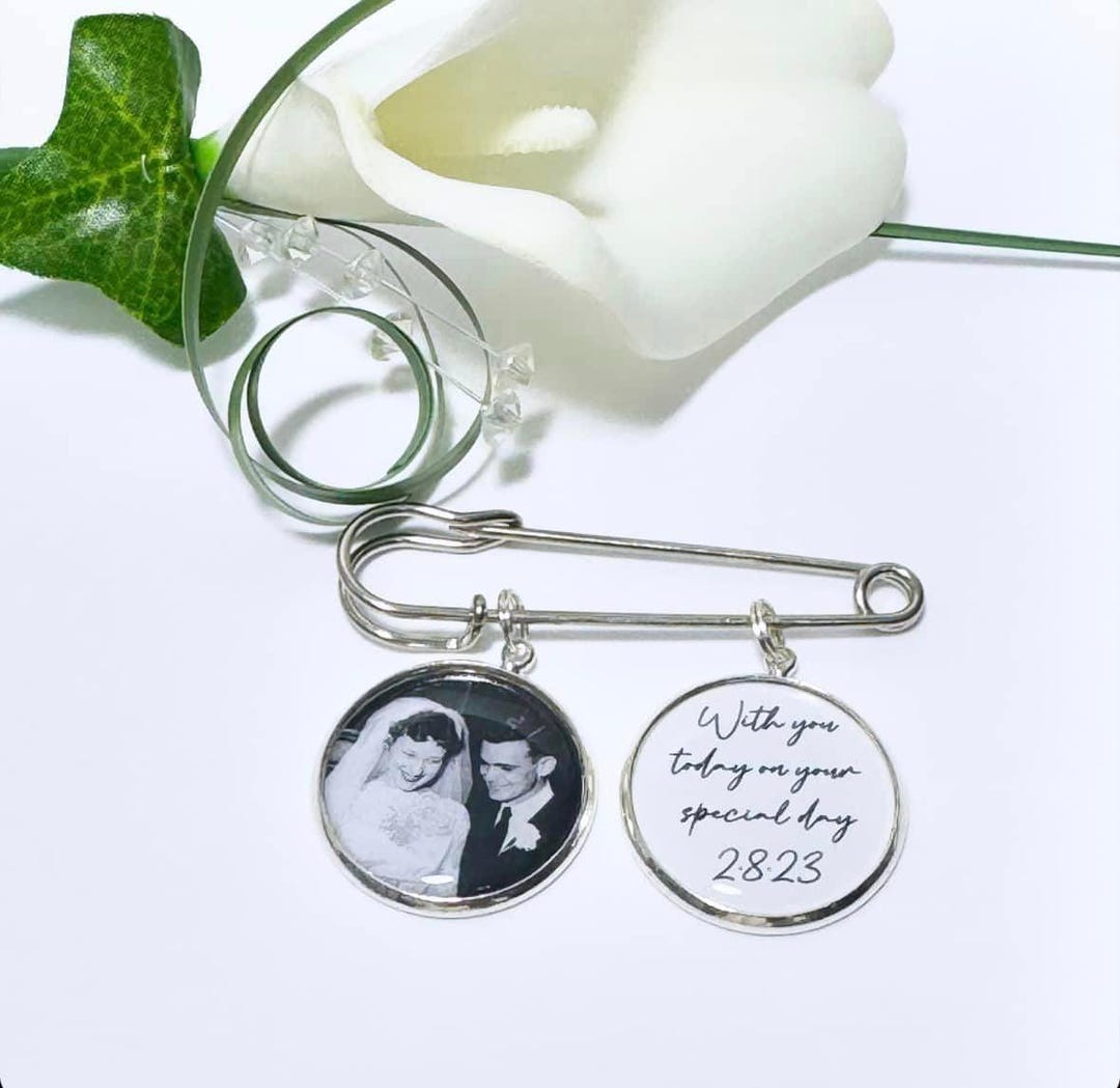 Custom Photo Lapel Pin, Memorial Lapel Pin, With You on Your Special ...