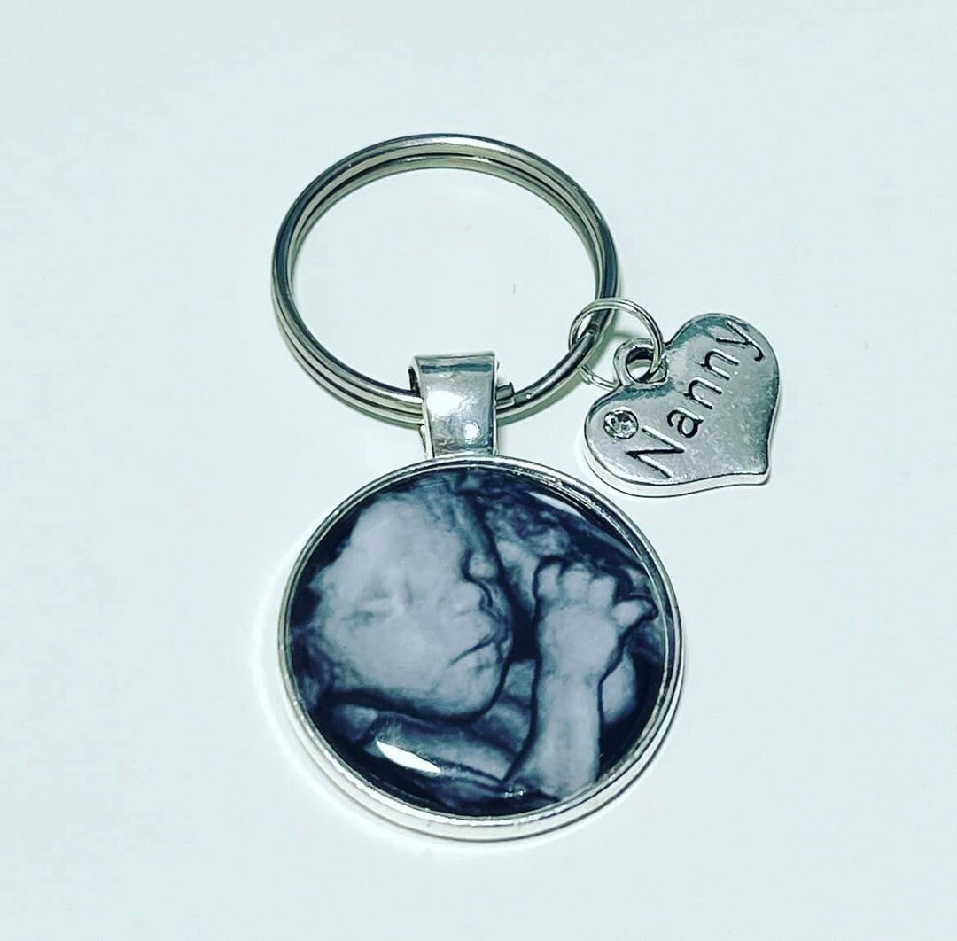 Personalised Nanny Baby Scan Photo Keyring Christmas Gifts - Etsy