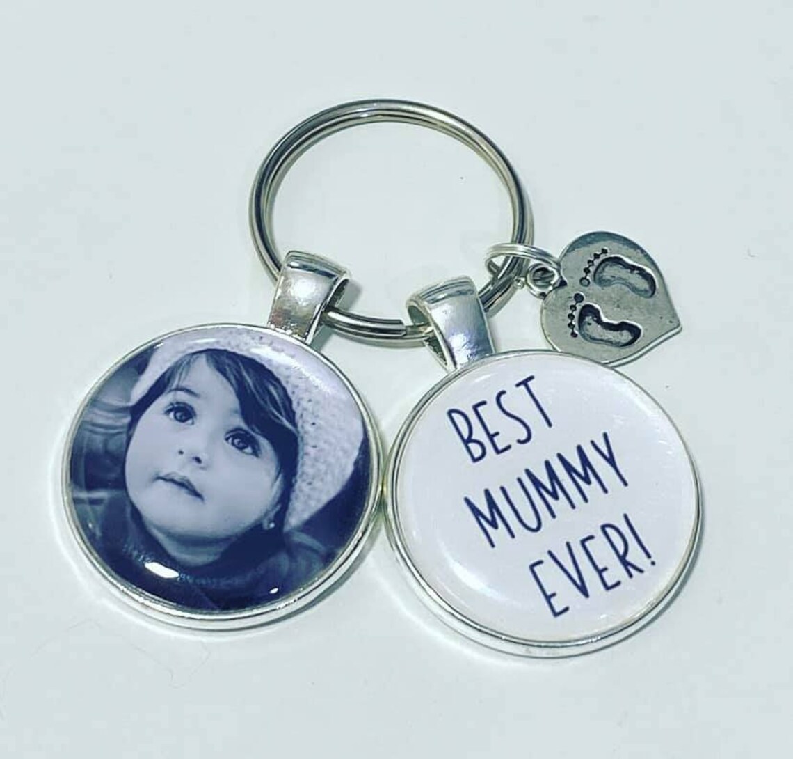 Mummy Personalised Photo Keyring Best Mummy Ever - Etsy UK