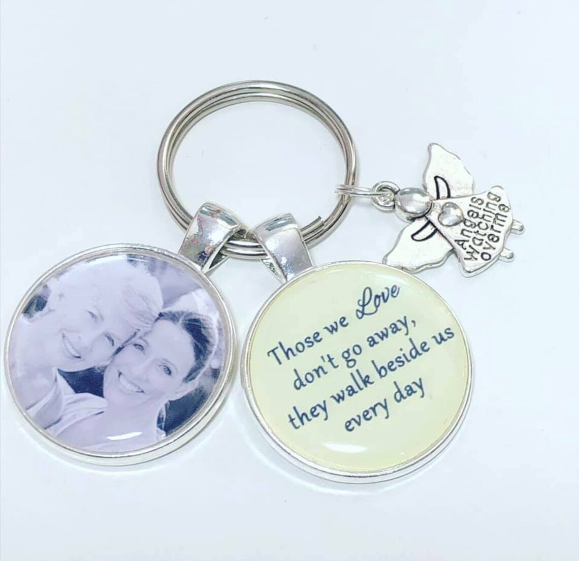 Personalised Memorial Photo Keyring Bereavement Loss - Etsy UK