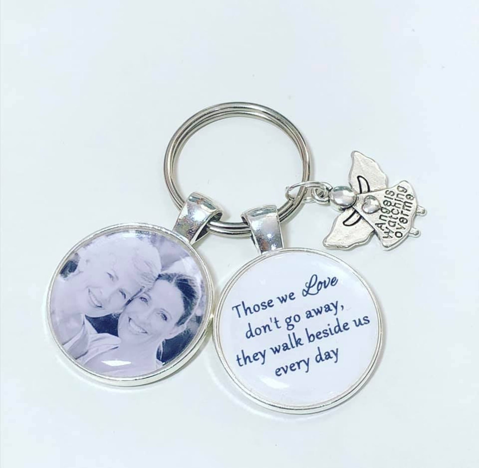 Personalised Memorial Photo Keyring Bereavement Loss - Etsy UK