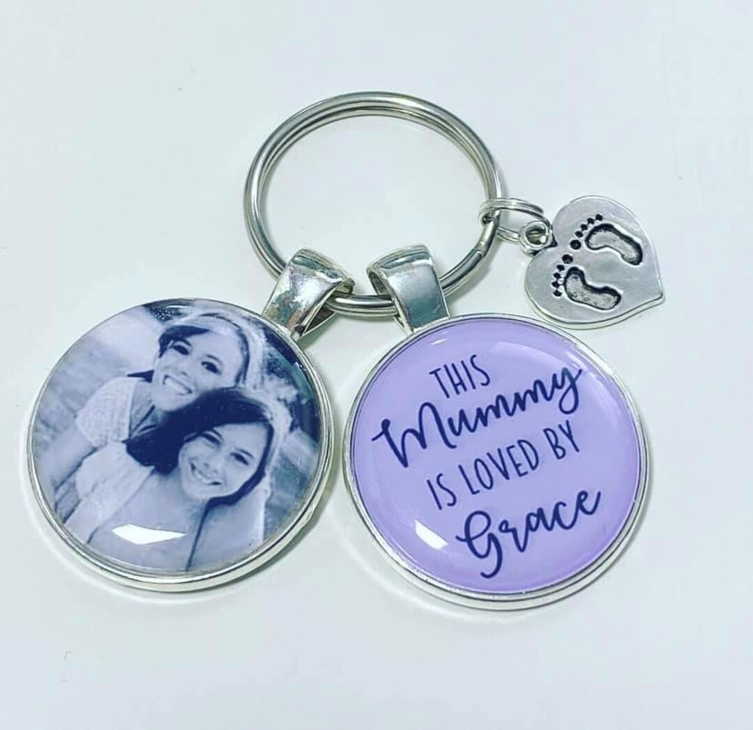 Mummy Personalised Photo Keyring, This Mummy is Loved By - Etsy UK