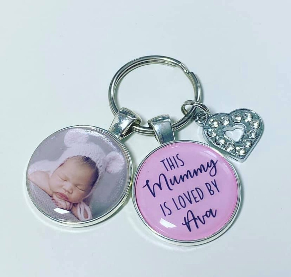 Mummy Personalised Photo Keyring This Mummy is Loved By - Etsy UK