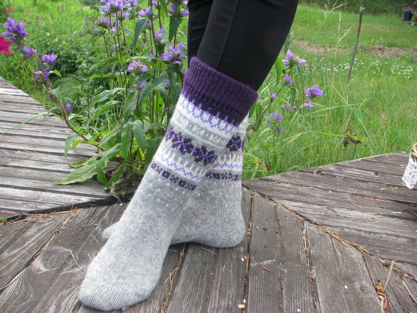 Knit Socks Wool Socks. Red Socks. Norwegian Socks. Christmas Socks ...