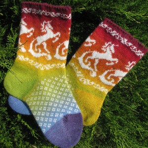 Knit Socks Men Socks Wool Socks Knitted Socks Scandinavian Pattern ...