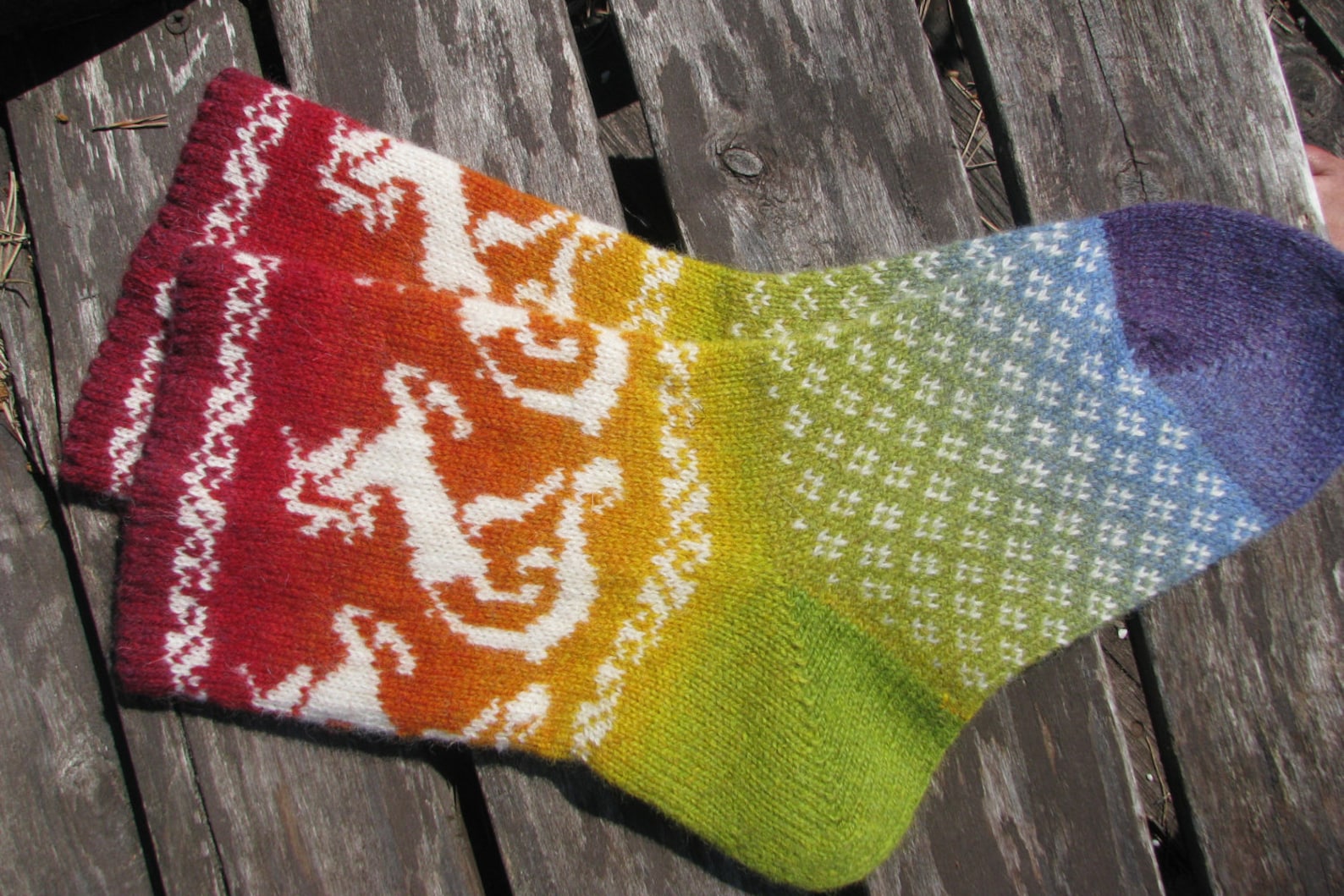 Knit Socks Men Socks Wool Socks Knitted Socks Scandinavian Pattern ...