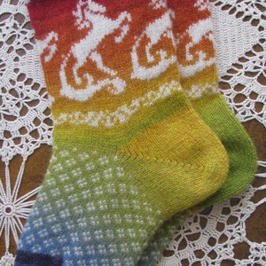 Knit Socks Men Socks Wool Socks Knitted Socks Scandinavian Pattern ...