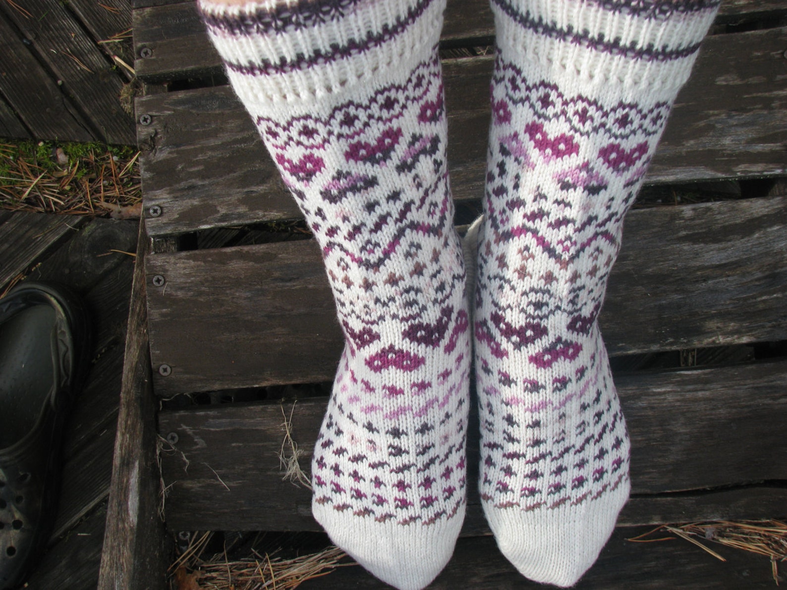 Knit Socks Wool Socks Knitted Socks Scandinavian Pattern - Etsy