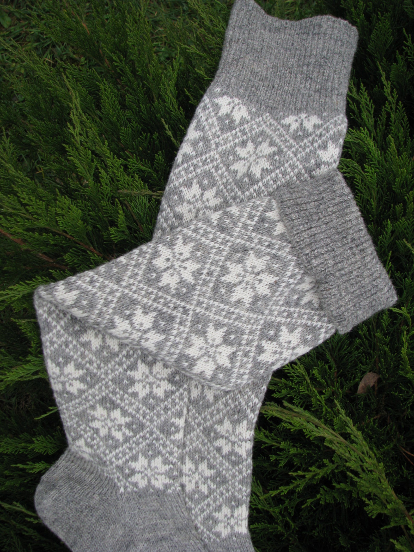 Long Knit Socks Wool Socks. Norwegian Socks. Christmas Socks - Etsy