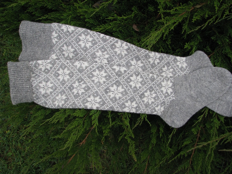 Long Knit Socks Wool Socks. Norwegian Socks. Christmas Socks Winter ...