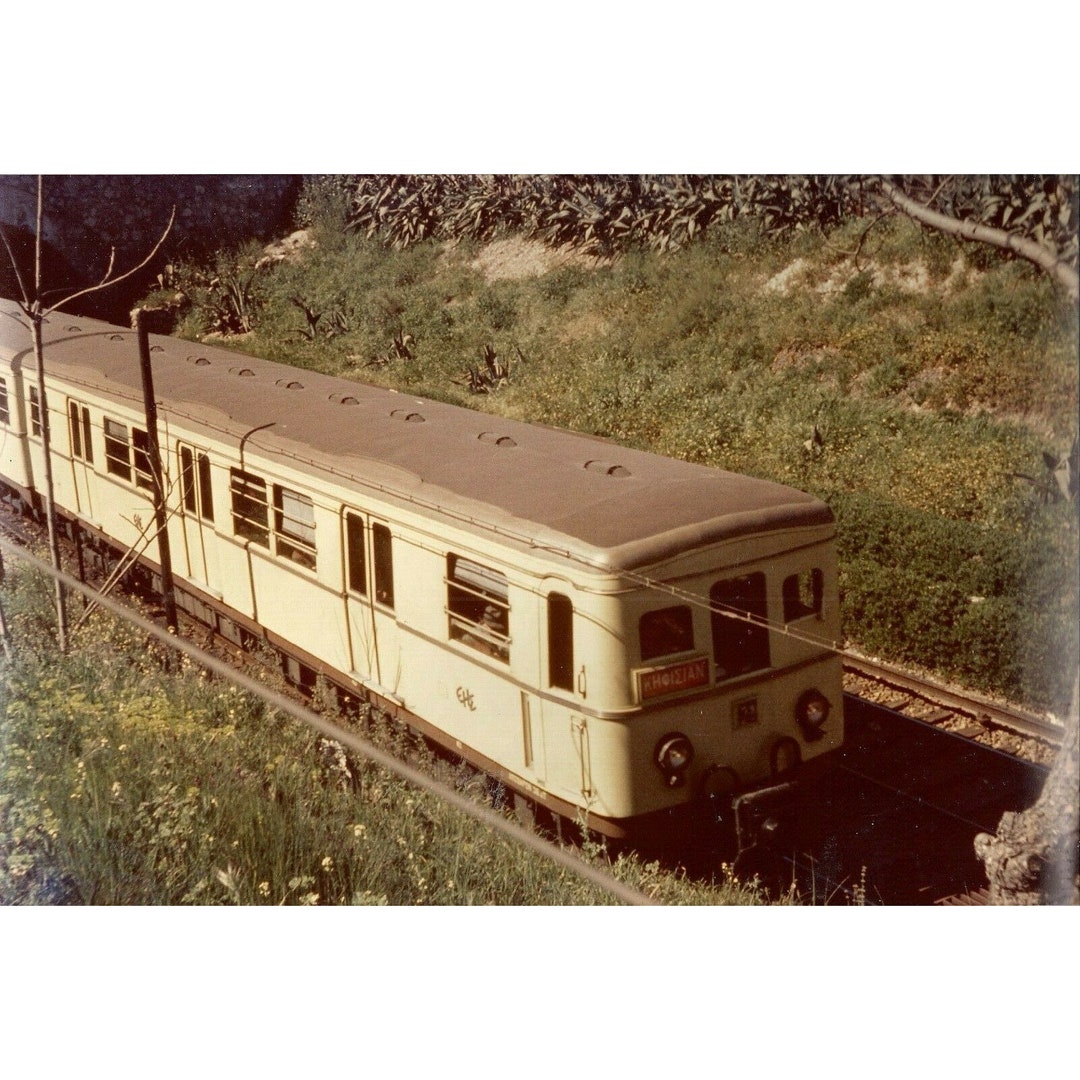 Photo Athens Piraeus Railroad In Agora Cut Greece 1967 Color 8 x 12 ...