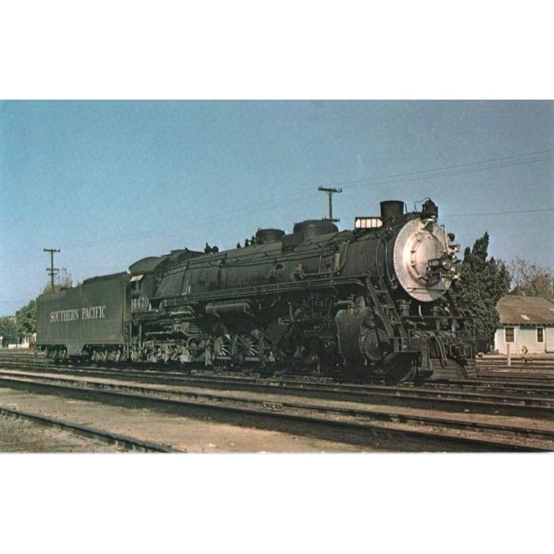 Southern Pacific Railroad Locomotive No 4470 Bakersfield Photo 8.75 X 5 ...