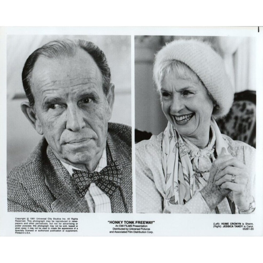 Hume Cronyn Jessica Tandy Honky Tonk Freeway 8 X 10 Press Photo ...