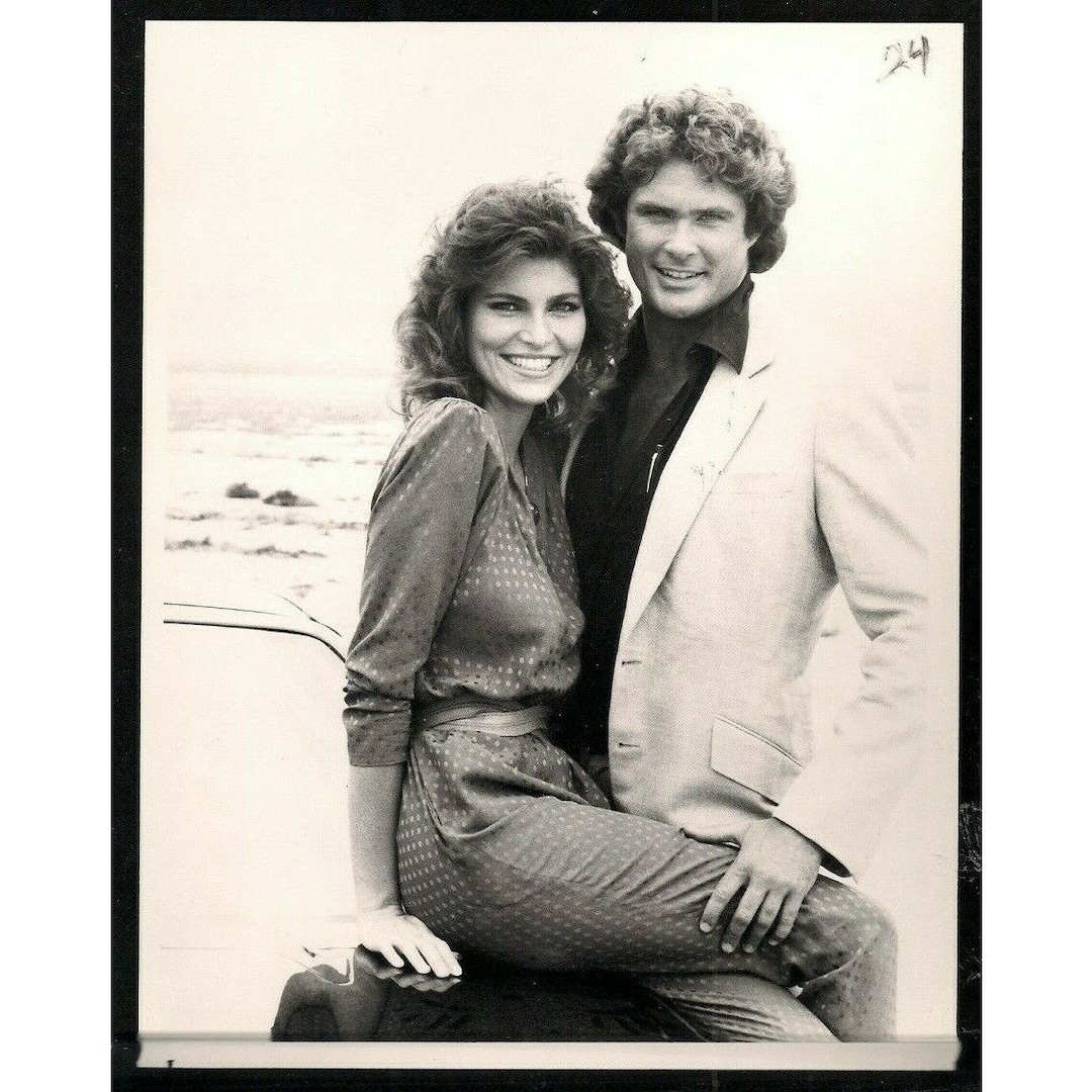 Photo David Hasselhoff Patricia Mcpherson Knight Rider 6 3/4 X 8 3/8 ...
