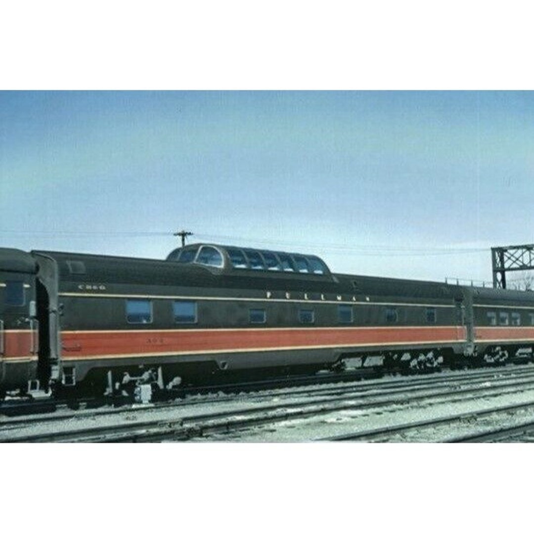 CB & Q Railroad Pullman Passenger Dome Car 4 X 6 Color Photo - Etsy