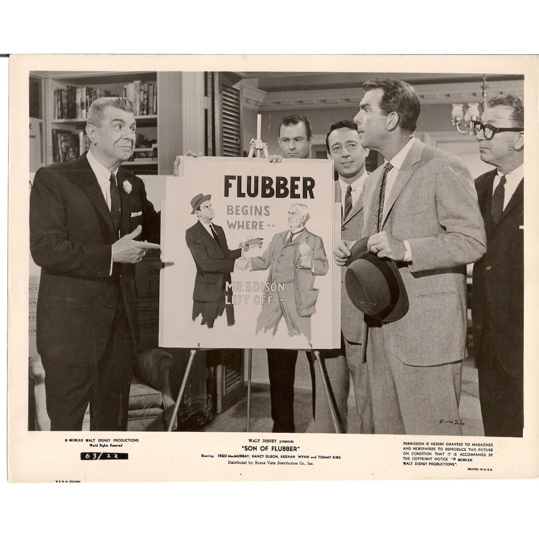 Disney Son of Flubber 1963 Poster Glossy 8 X 10 Press Photo - Etsy