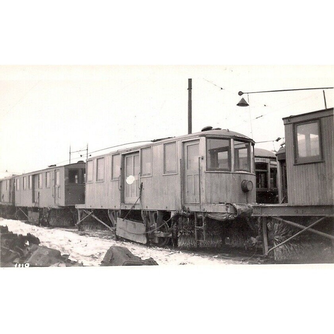 Photo New York and Queens Trolley Car Black and White 4.5 X 2.75 - Etsy