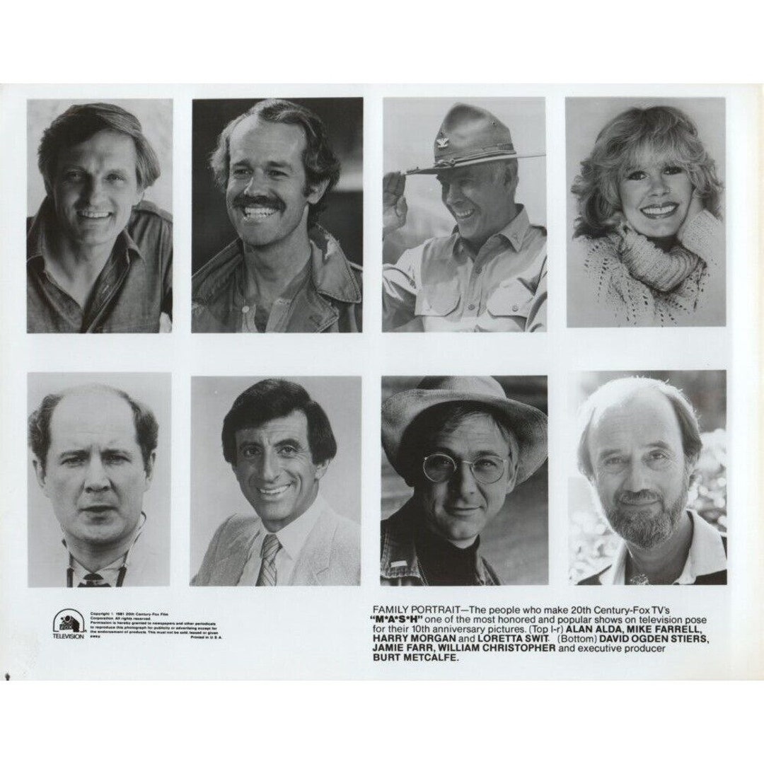 MASH Actors Composite Press Photo 8 X 10 20 Century Fox Television - Etsy