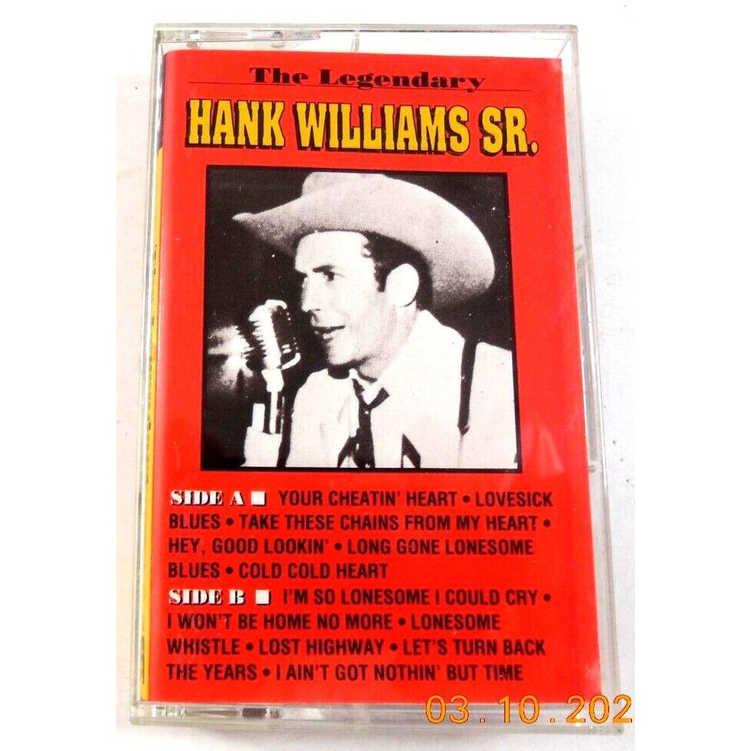 The Legendary Hank Williams Sr Cassette Tape Your Cheatin Heart Im so ...