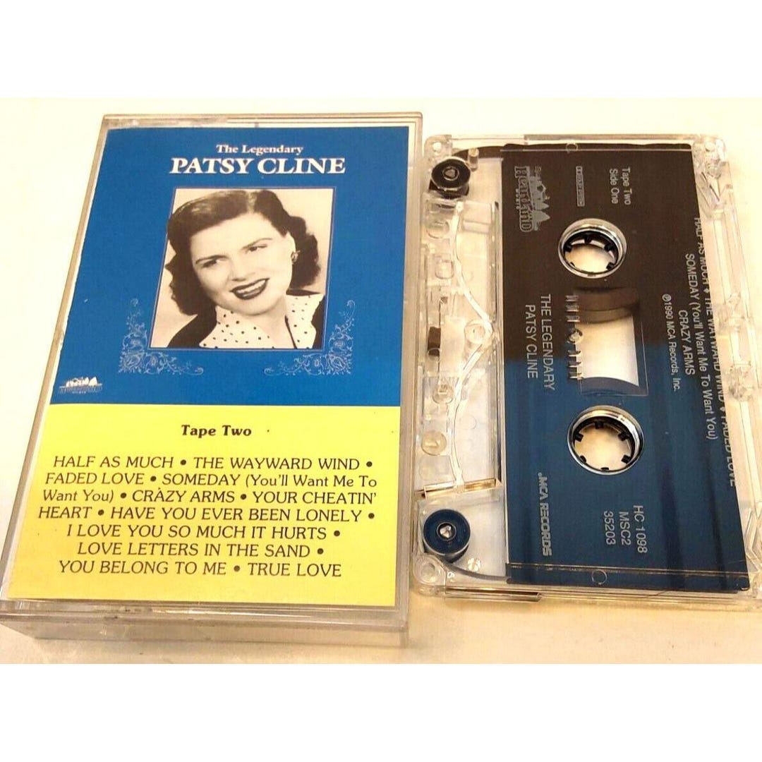 The Legendary Patsy Cline Cassette Tape Two 1990 Heartland Music - Etsy