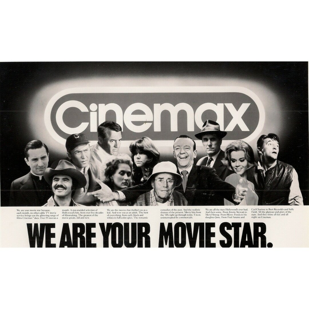 Photo Cinemax We Are Your Movie Star 8 X 10 Black and White Actor ...