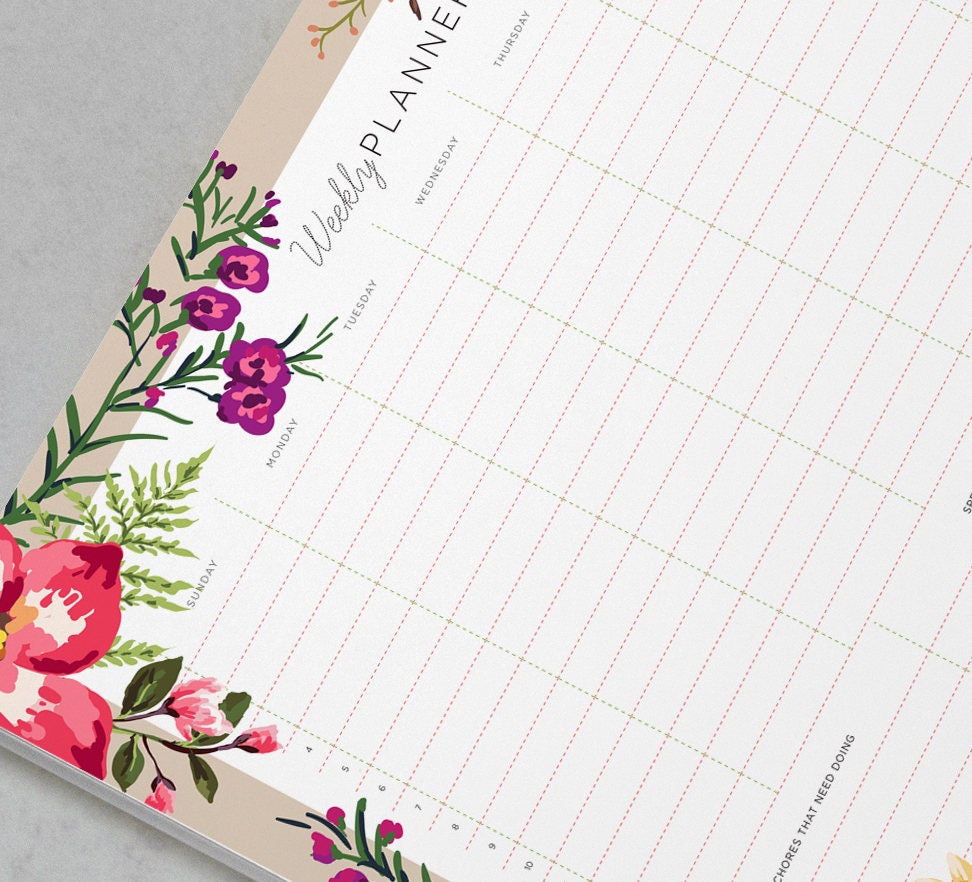 Weekly Planner Printable, Weekly Schedule, 2017 Weekly Planner ...