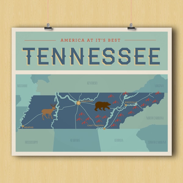 Tennessee Art - Etsy