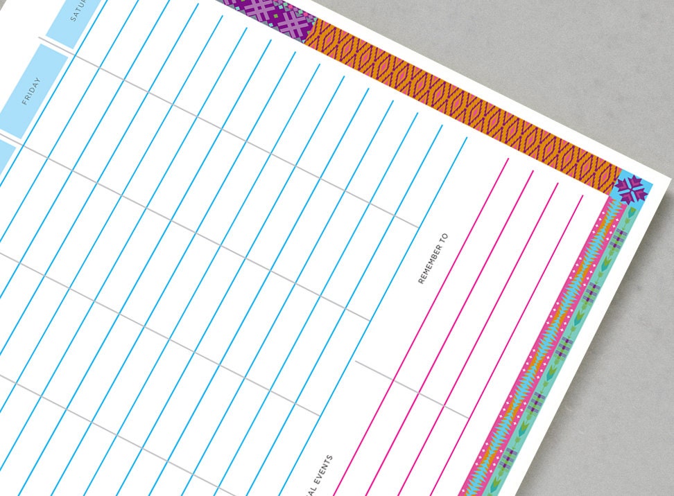 Weekly Planner Printable, Weekly Schedule, 2017 Weekly Planne Printable ...