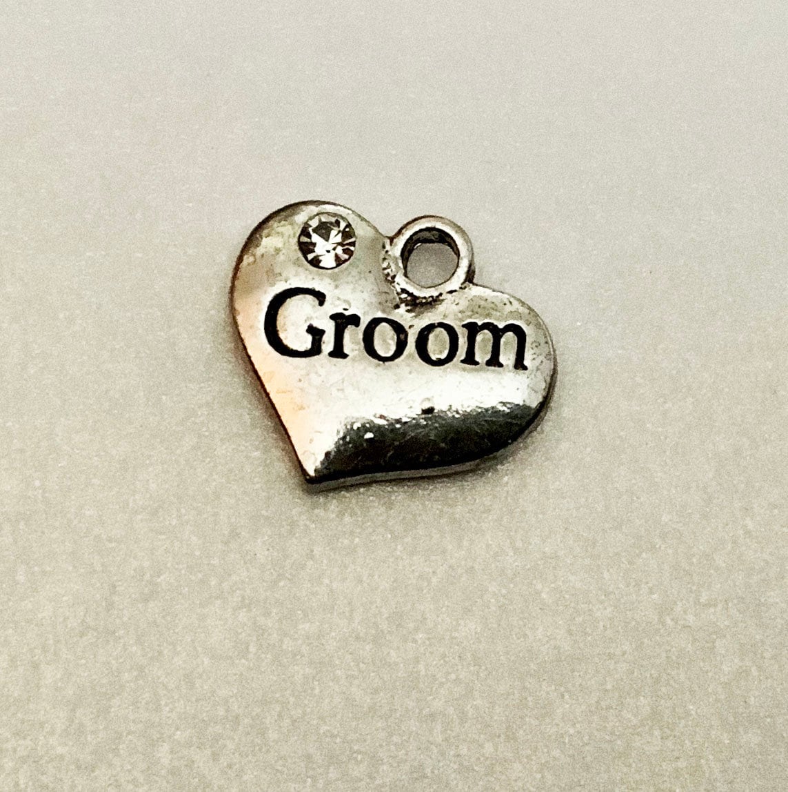 Wedding Charms for Bride and Groom, Champagne Glass Charm, Bridal Party ...