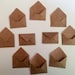 Miniature Envelopes, Brown Paper, Teeny Tiny Envelopes, Mini Envelopes ...