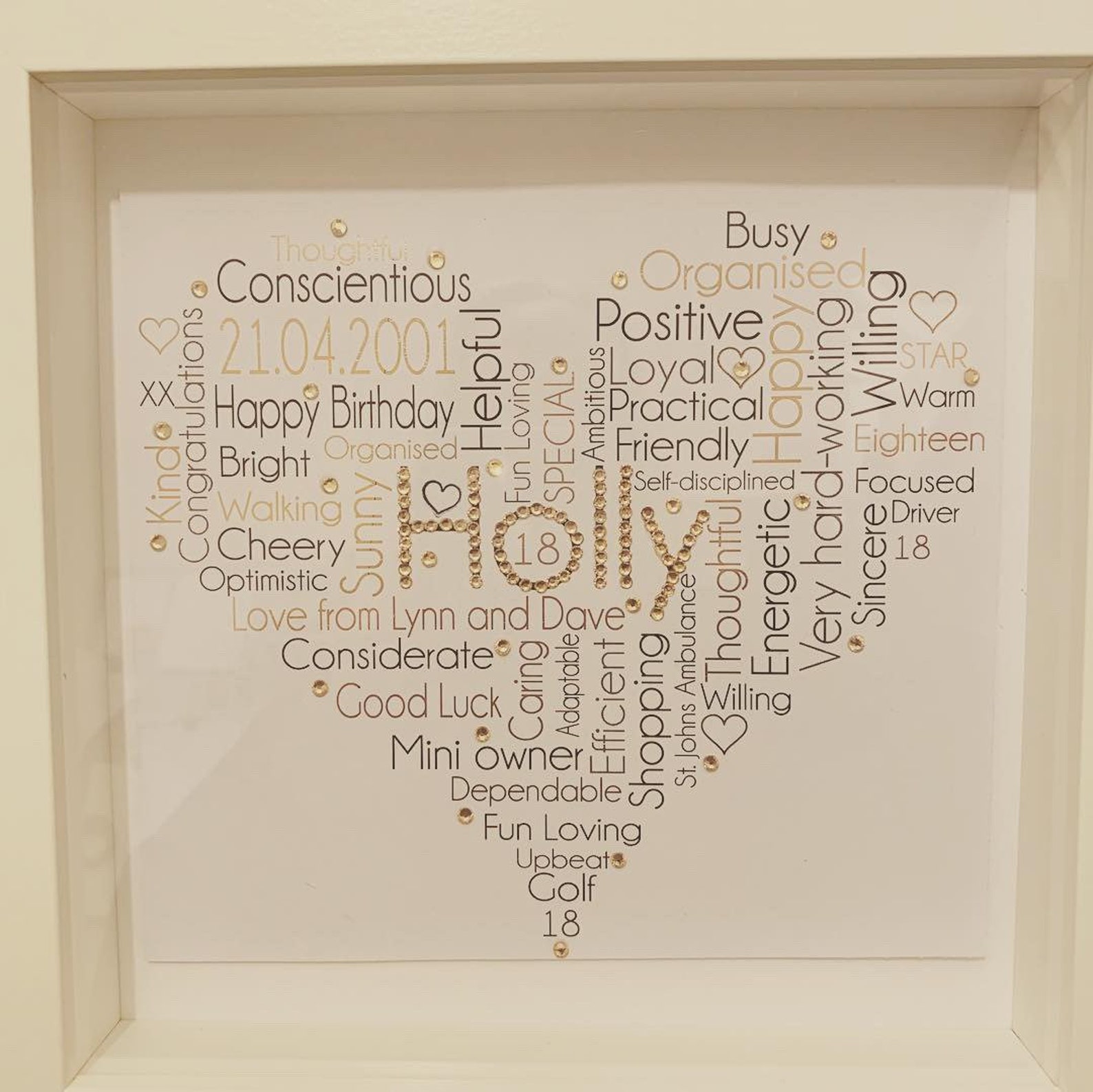 Personalised Word Art Picture, Word Art, Personalised Gift - Etsy UK