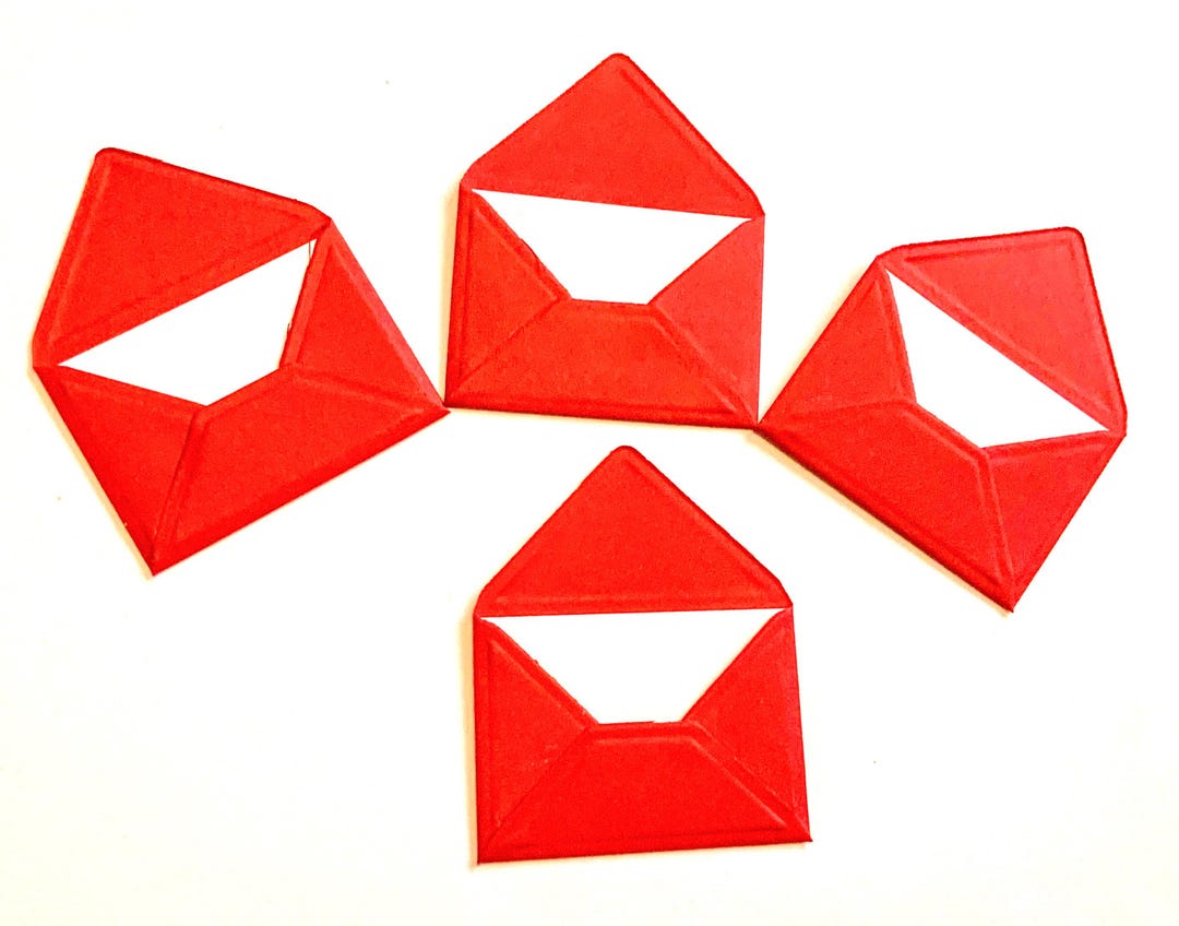Miniature Envelopes, Red Paper, Teeny Tiny Envelopes, Mini Envelopes ...