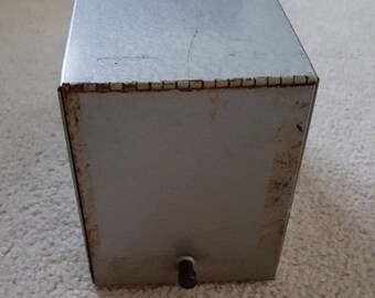 Storage & Organization metal prescription file box,gray pharmacy file ...