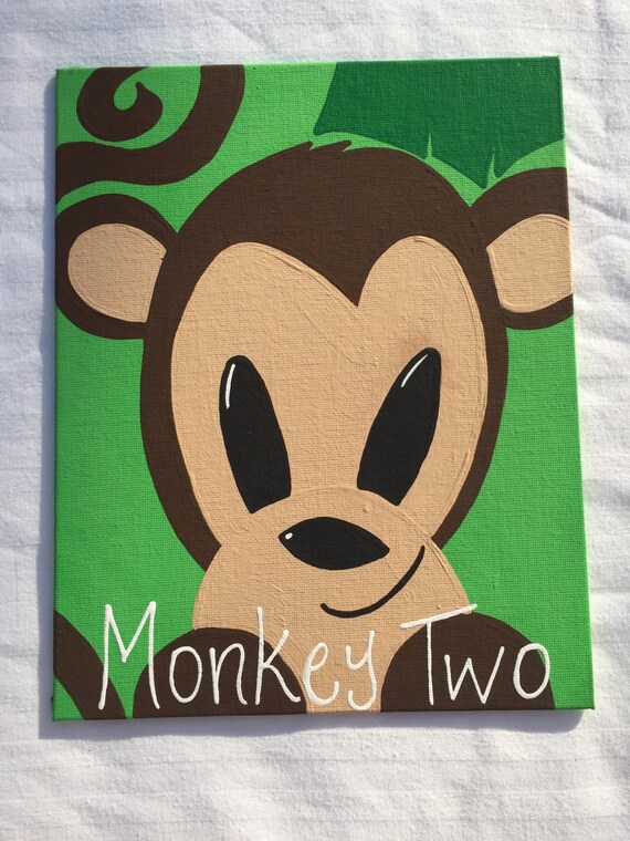 Monkey Two Painting - Etsy