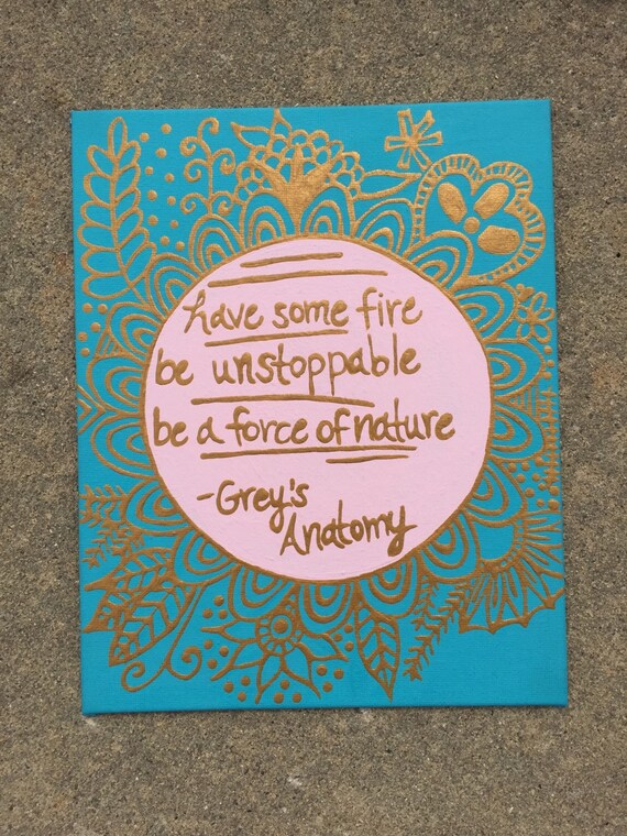 Have Some Fire Be Unstoppable Be a Force of Nature Painting - Etsy