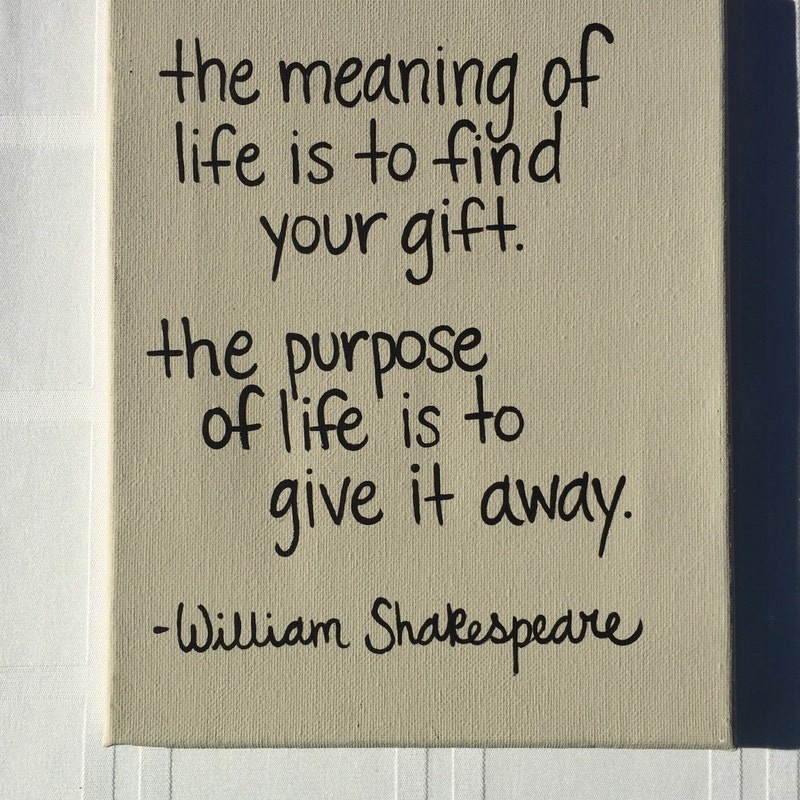 Meaning of Life Poster - Etsy