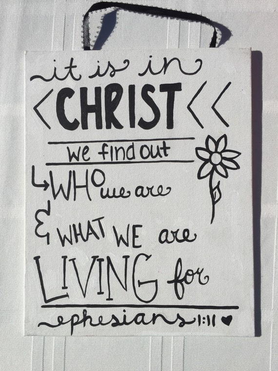 It is in Christ we find out who we are and what we are living | Etsy
