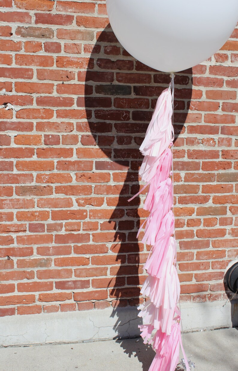 Balloon Tassel // Pink Flutter // Giant 36" Balloon Tassel // Baby ...