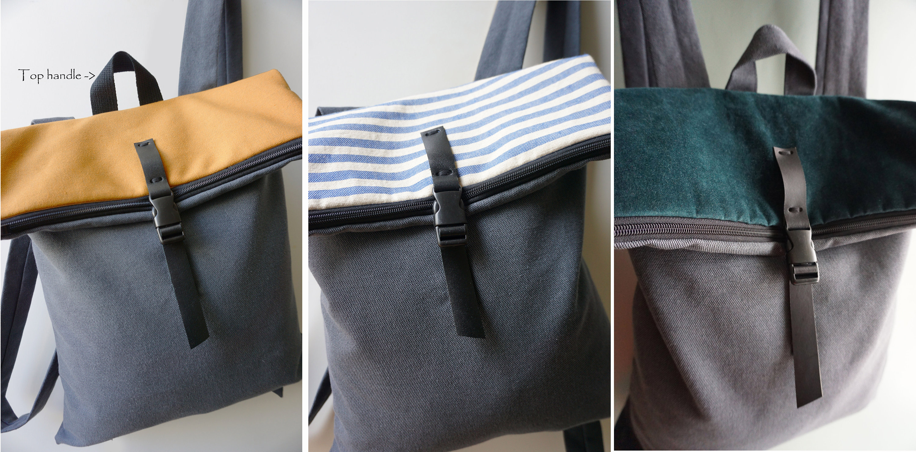 Convertible Backpack Waterproof Gray Canvas Fashionable Anti | Etsy