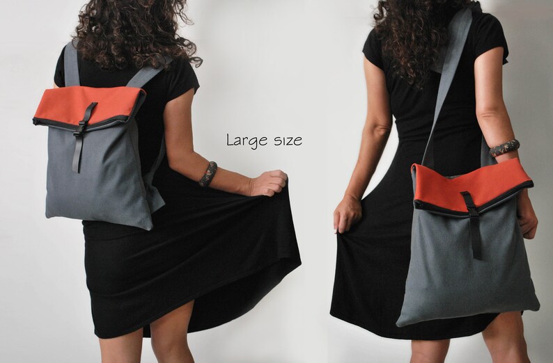 Convertible Backpack Yellow Laptop Bag Waterproof Canvas - Etsy