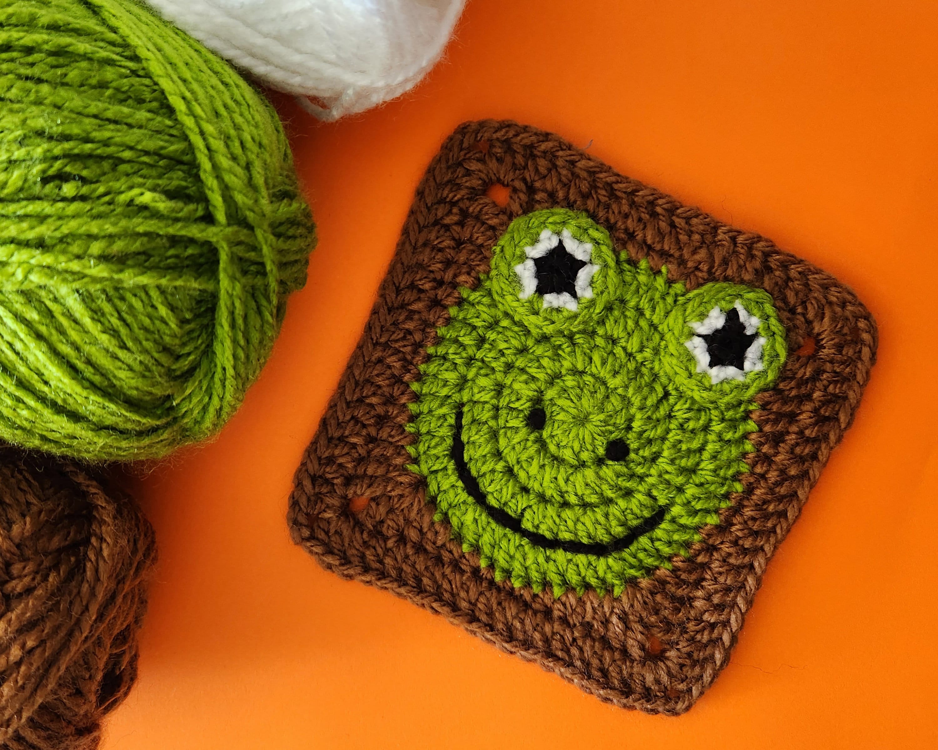 Frog Crochet Square Pattern