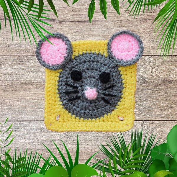 Mouse Granny Square - Etsy