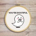 You're Bootiful Cross Stitch Pattern Halloween Cross - Etsy