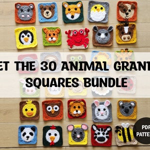 Dog Granny Square Crochet Pattern | Crochet Jungle Blanket | Crochet ...