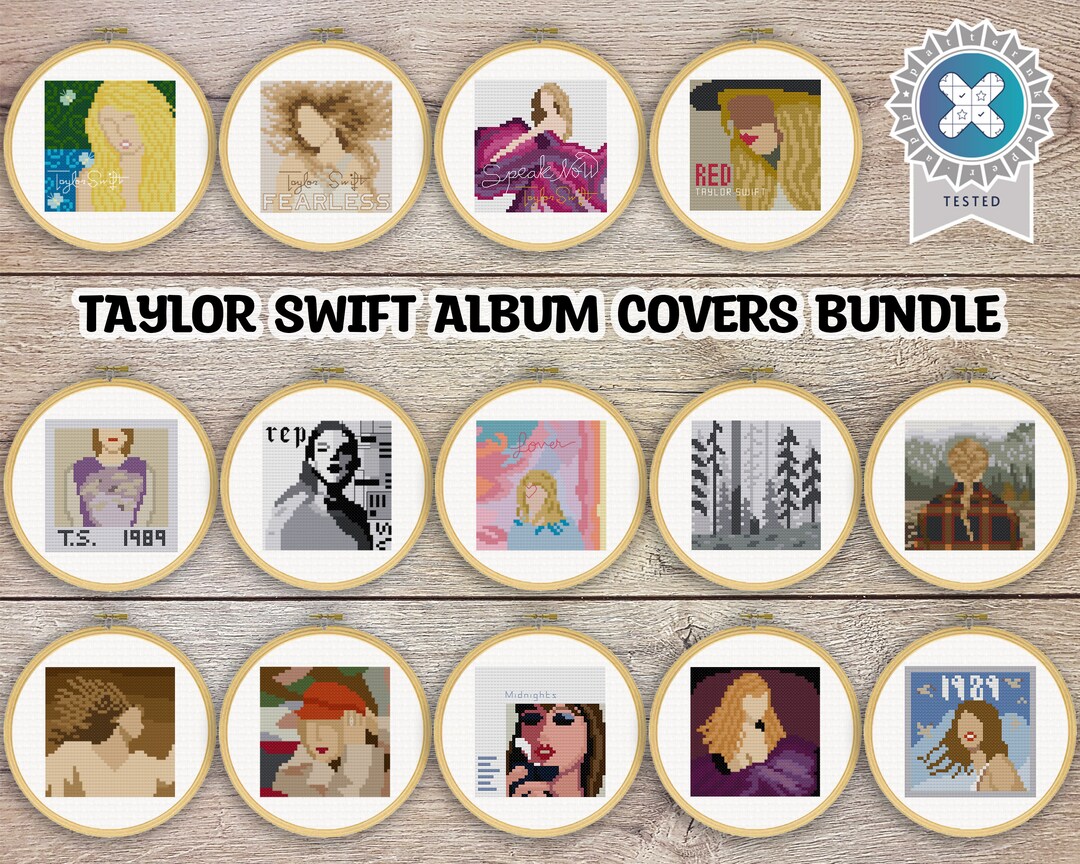 Taylor Swift Albums Cross Stitch Patterns Bundle Taylor Swift Cross ...