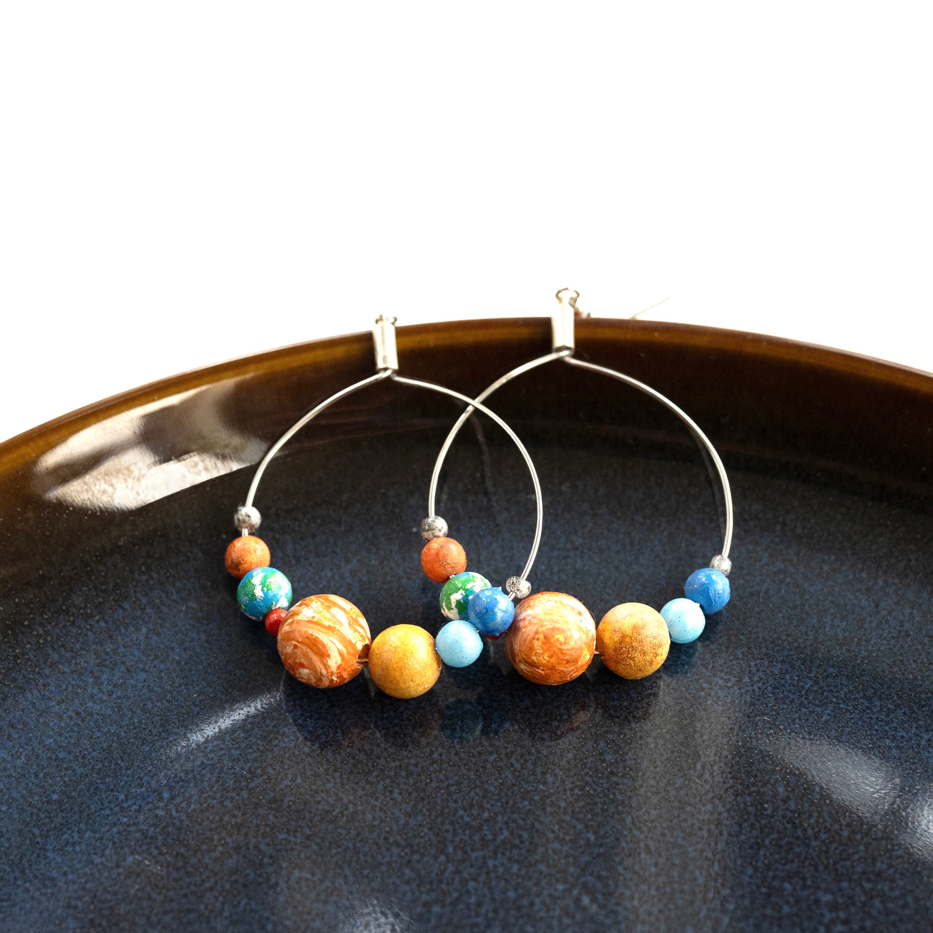 Solar System Hoop Earrings - Etsy