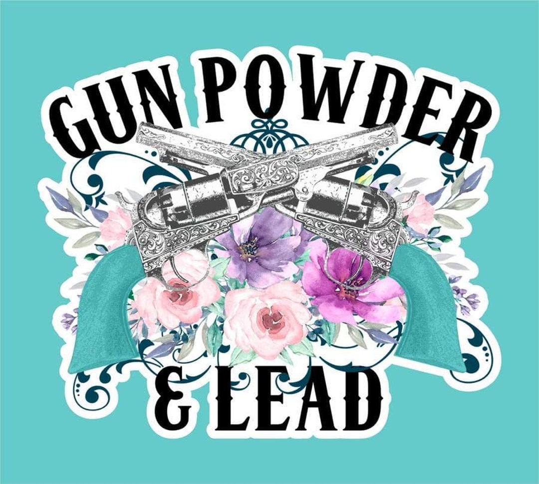 Gun Powder & Lead - Sticker - Decal - Floral - Etsy