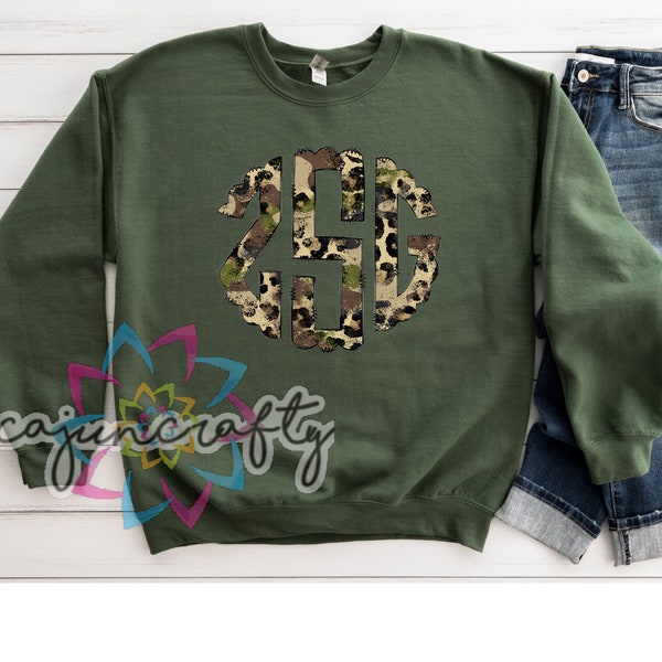 Camo Monogram - Etsy